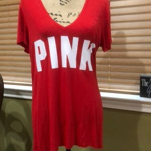 PINK Victoria's Secret | Tops | Pink Super Comfy V Neck Tshirt | Poshmark